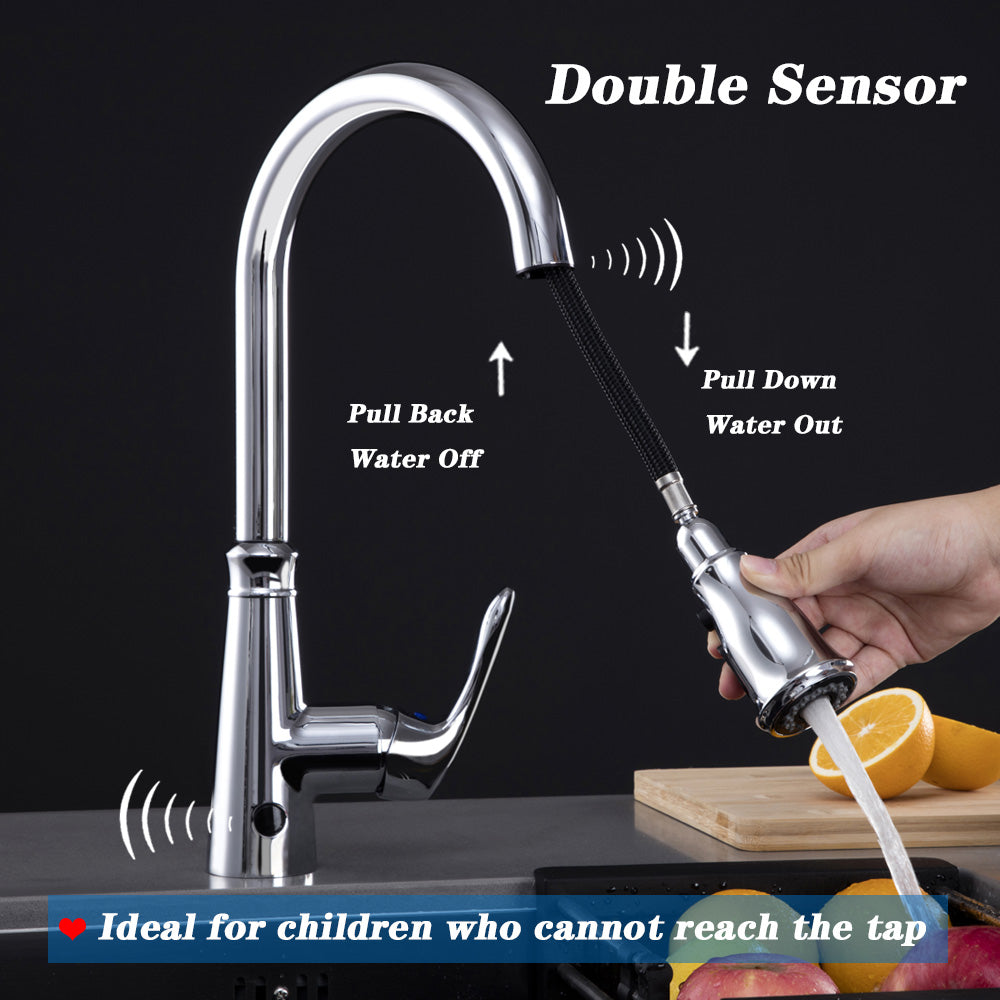 Motion Sensor Kitchen Faucet Original Touchless Design – GEOATON